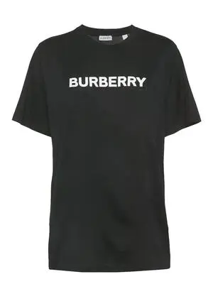 Burberry Logo-print Cotton T-shirt - Black