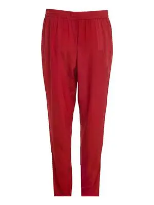 Valentino Garavani Drawstring Silk Trousers - Red