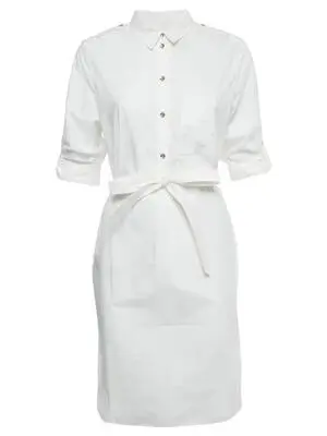 BURBERRY Tie-Fastening Midi Dress
