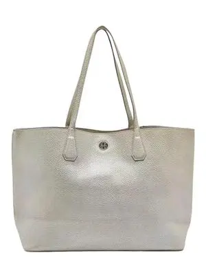 Tory Burch Leather Tote Bag - Neutrals