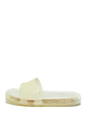 Tory Burch Leccio Rubber Slide Sandals - White
