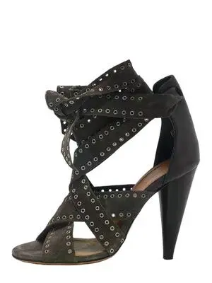 ISABEL MARANT VINTAGE Anaid Eyelet Wrap Sandals