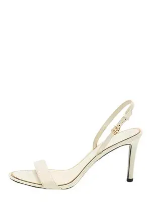 Tory Burch Ankle-strap Leather Sandals - Neutrals
