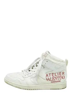 Valentino Garavani Leather High-top Sneakers - White
