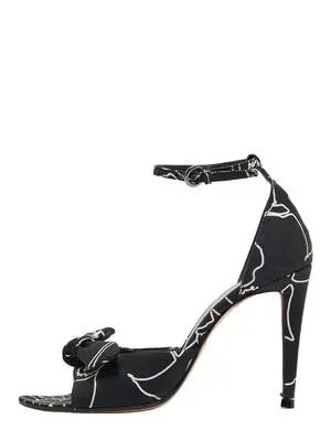 Miu Miu 90mm Knotted Ankle-strap Sandals - Black