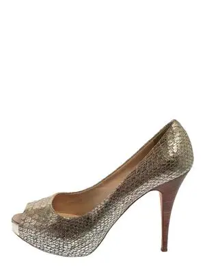 GIUSEPPE ZANOTTI 110mm Leather Heeled Pumps - Neutrals