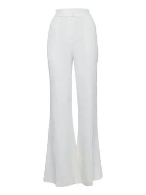 Elie Saab Flared Tailored Trousers - White