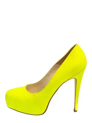 Brian Atwood 120mm Platform Pumps - Yellow