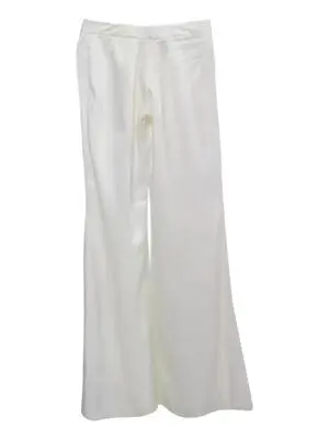 Balmain Satin Trousers - White