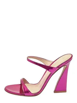 GIANVITO ROSSI Aura Leather Sandals - Pink
