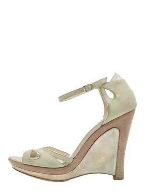 Fendi Suede Sandals - Neutrals