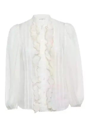 ZIMMERMANN Frill-Detail Scalloped Shirt