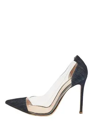 GIANVITO ROSSI 110mm Plexi Pumps - Blue