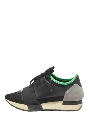 Balenciaga Mesh-panelled Sneakers - Black