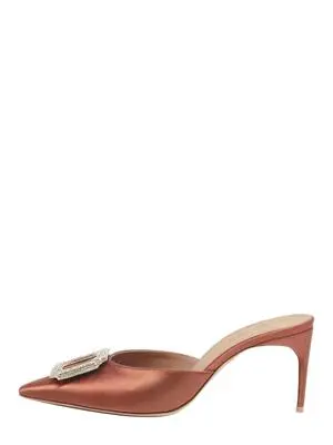 MALONE SOULIERS Crystal-embellished Mules - Pink