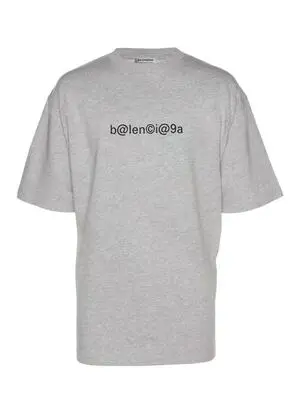 Balenciaga Logo Jersey T-shirt - Grey