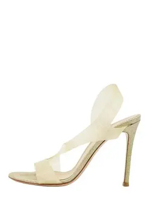 GIANVITO ROSSI Metropolis Slingback Sandals - White
