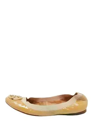Tory Burch Caroline Scrunched Ballet Flats - Neutrals