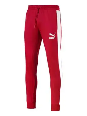 PUMA T7 Logo Track Pants - Red