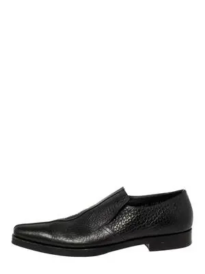 Prada Leather Slip-on Loafers - Black