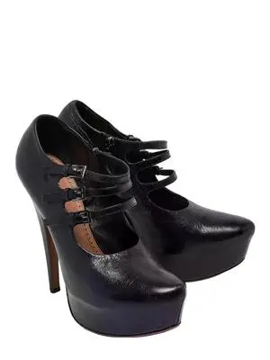 Alaïa Straps Buckle Pumps - Black