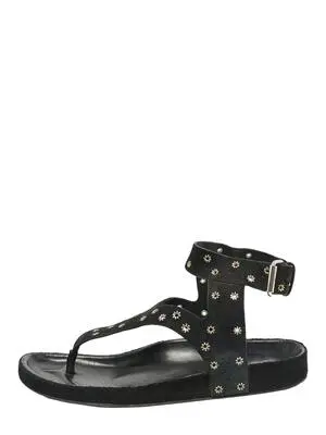 ISABEL MARANT VINTAGE Elwina Studded Sandals - Black