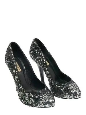 Dolce & Gabbana 125mm Sequined Heeled Pumps - Black