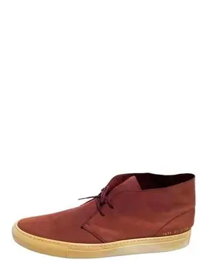 COMMON PROJECTS Suede Lace-up Desert Boots - Red
