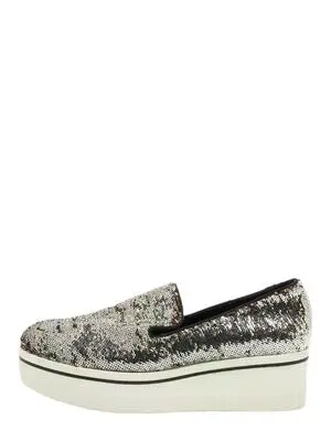 Stella McCartney Sequin Platform Sneakers - Silver