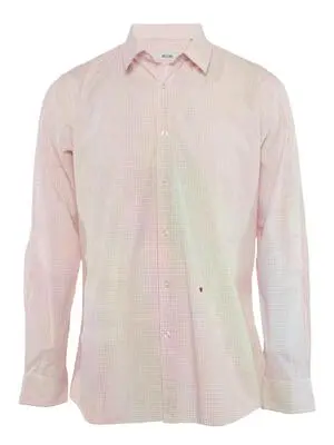 Moschino Check-print Button Shirt - Pink