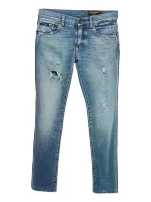 Dolce & Gabbana Distressed-effect Jeans - Blue