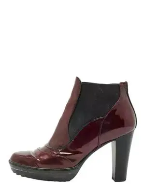 TOD'S Patent Leather Boots - Red