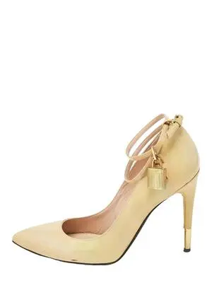 TOM FORD 100mm Patent-leather Lock Pumps - Neutrals