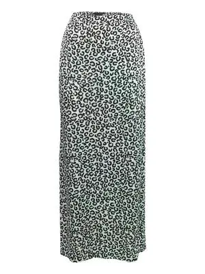 Moschino Leopard-print Maxi Skirt - White