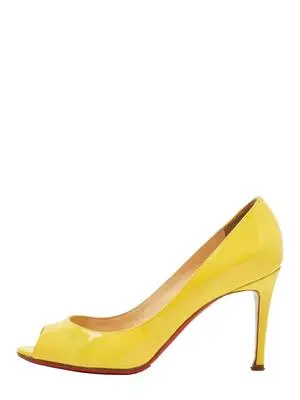 CHRISTIAN LOUBOUTIN Lady Peep-toe Stiletto Heel Sandals - Yellow