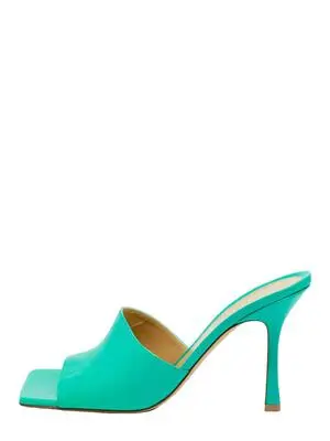 Bottega Veneta Stretch Heeled Slide Sandals - Green