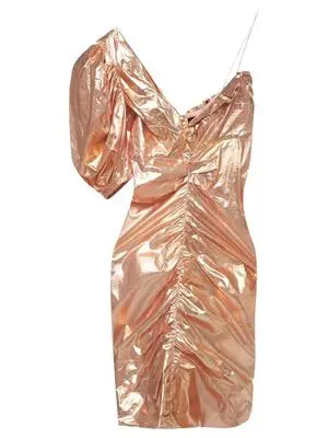 ISABEL MARANT VINTAGE One-shoulder Ruched Mini Dress - Pink