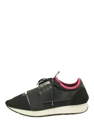 Balenciaga Mesh Panelled Sneakers - Black