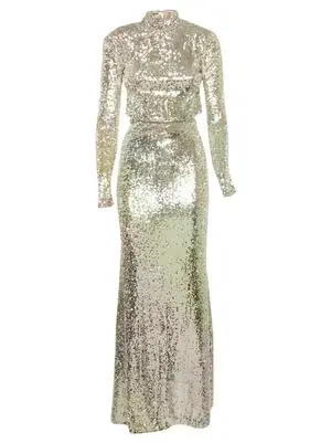THE NEW ARRIVALS ILKYAZ OZEL 2020 Sequinned Dress - Silver