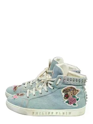 Philipp Plein Studded High-top Sneakers - Blue