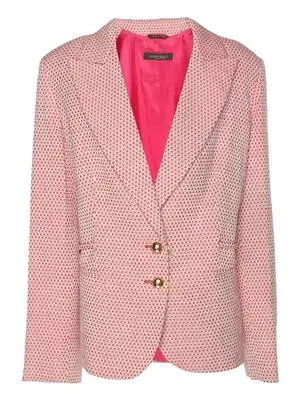 Marina Rinaldi Jacquard Blazer - Pink