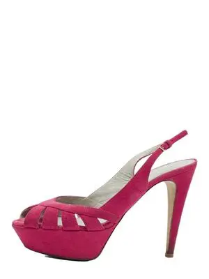 SERGIO ROSSI Platform Slingback Pumps - Pink