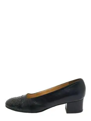 Bottega Veneta Block-heel Round-toe Pumps - Black