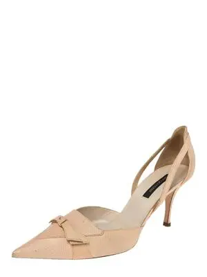 SERGIO ROSSI 80mm Lizard-embossed Pumps - Neutrals