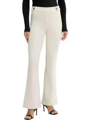 Guess Flared Leg Trousers - Neutrals