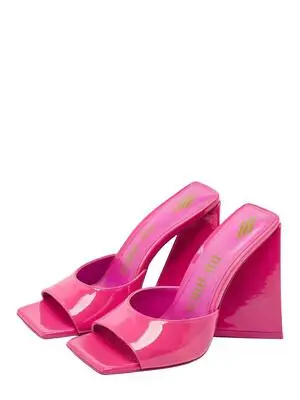 Attico 110mm Devon Patent-leather Sandals - Pink