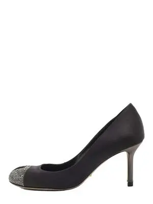 SERGIO ROSSI 80mm Satin Pumps - Black
