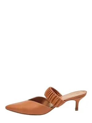 MALONE SOULIERS Leather Mules - Brown