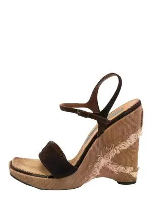 CASADEI Suede Wedge Shoes