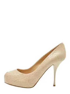 GIUSEPPE ZANOTTI Sharon Leather Pumps - Neutrals